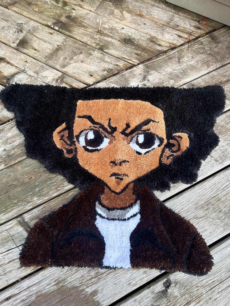 Huey Freeman-boondocks Inspired Handmade Rug - Etsy