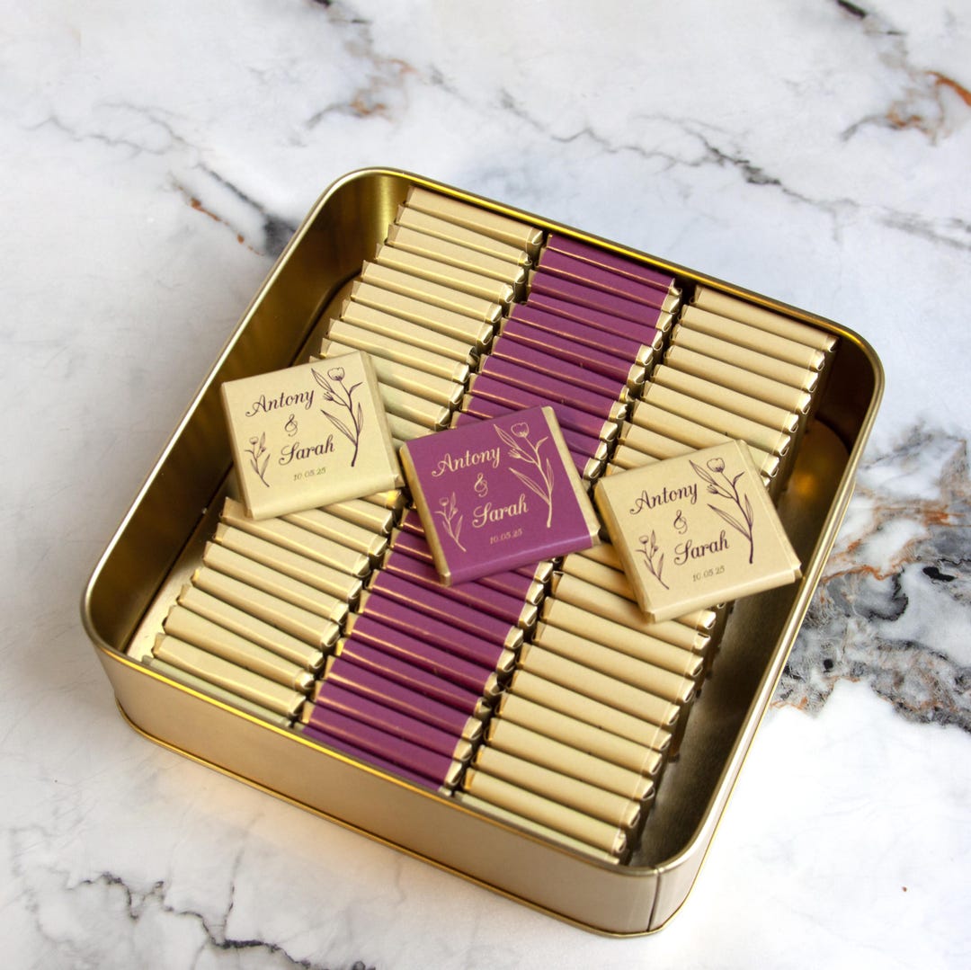 Personalized Chocolate Gifts, Custom Chocolate Favor, Wedding ...