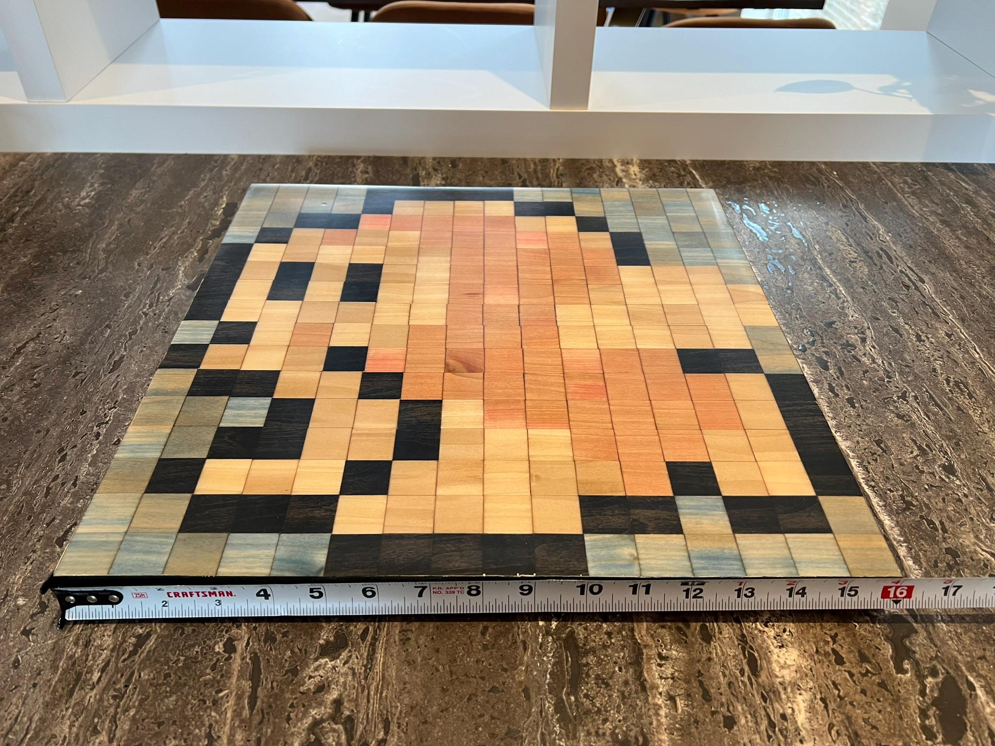 Handcrafted Wood and Epoxy 8-bit Pixel Art Cheep Cheep (fish), Super ...