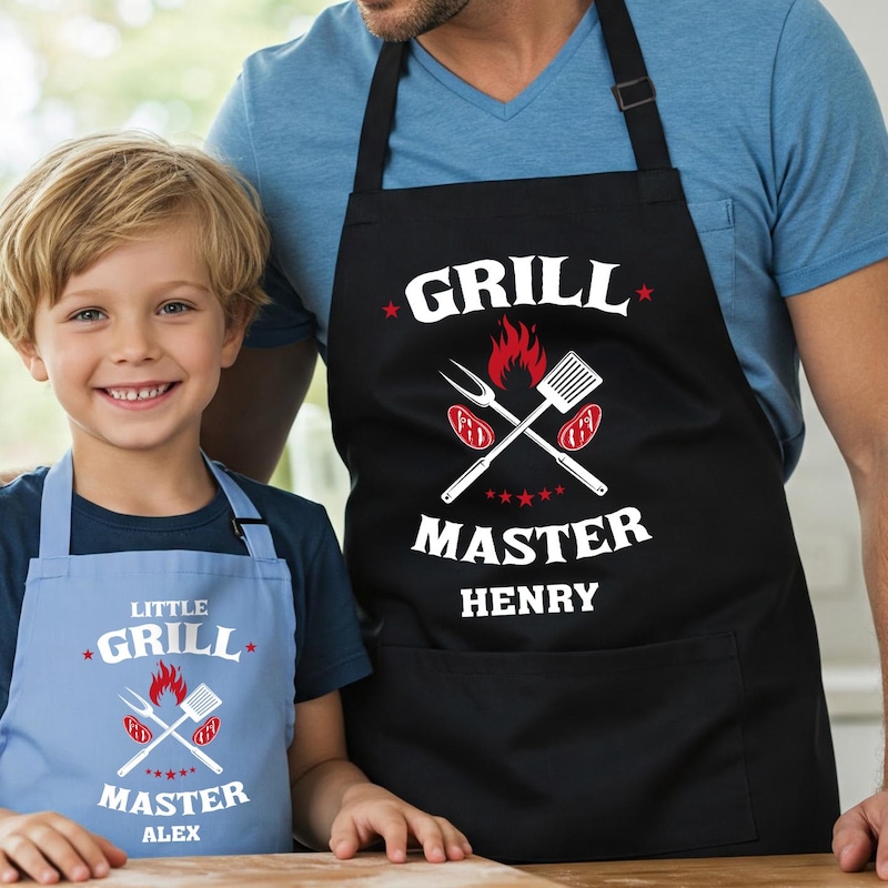 Grill Aprons Father Son - Etsy