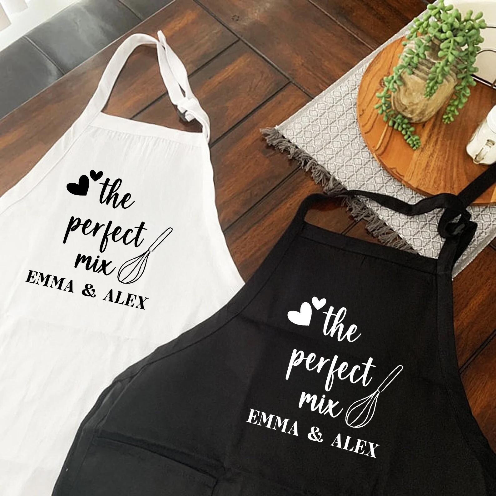 Custom Matching Aprons for Valentines, Personalized Apron for Boyfriend ...