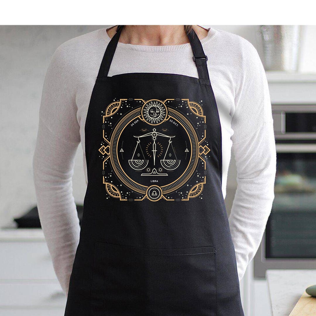 Custom Astrology Signs Apron, Custom Zodiac Signs Apron, Cottagecore ...