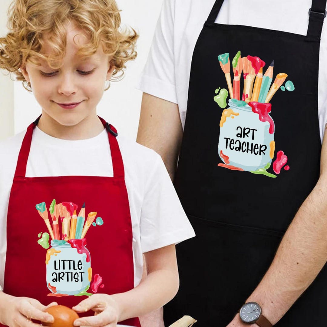 Personalized Kids Art Apron, Paint Apron for Kids, Art Teacher Gift ...