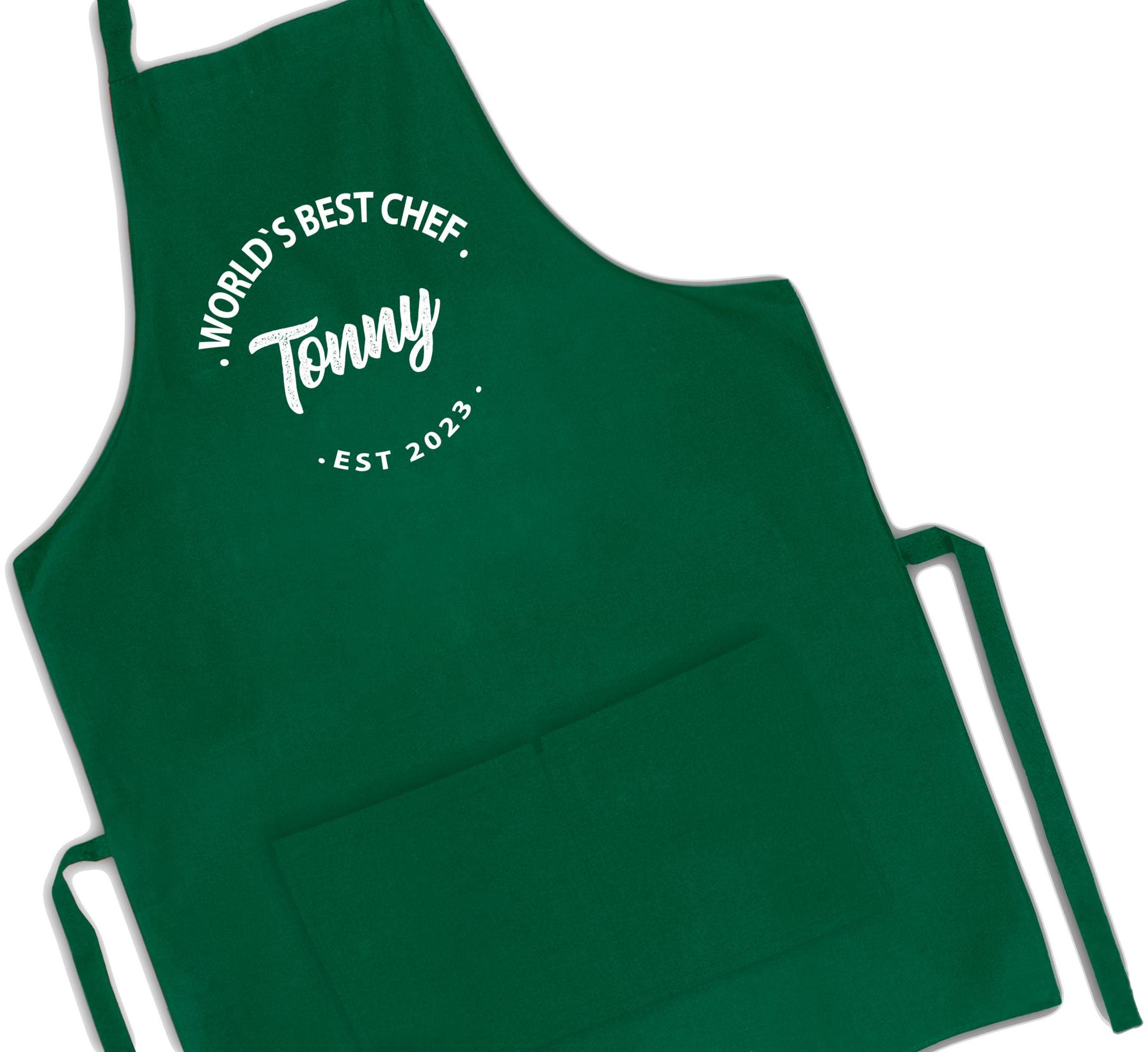 World Best Chef Apron, Personalized Chef Apron, Custom Chef Apron ...