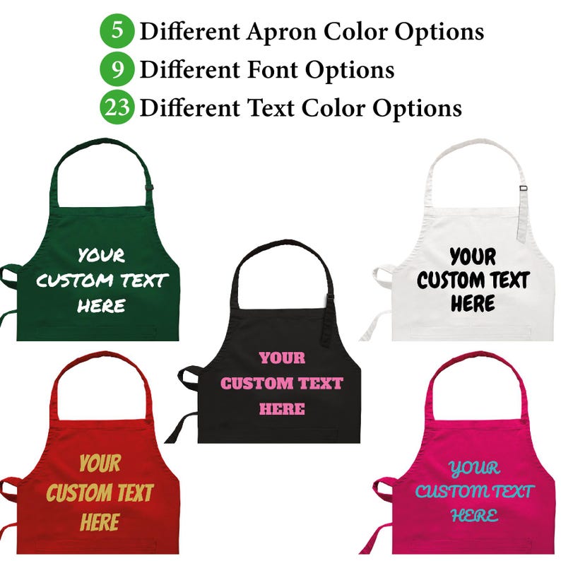 Personalized Chef Apron, Custom Chef Apron, Personalized Kitchen Apron ...
