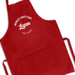 World Best Chef Apron, Personalized Chef Apron, Custom Chef Apron ...