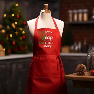 Custom Italian Apron, Italian Restaurant Apron,recipe Apron ...