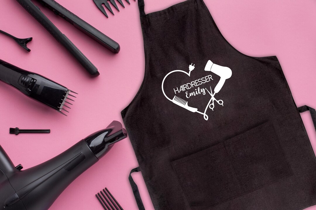 Custom Apron for Hairdresser, Apron Gifts for Hairstylist, Personalized ...