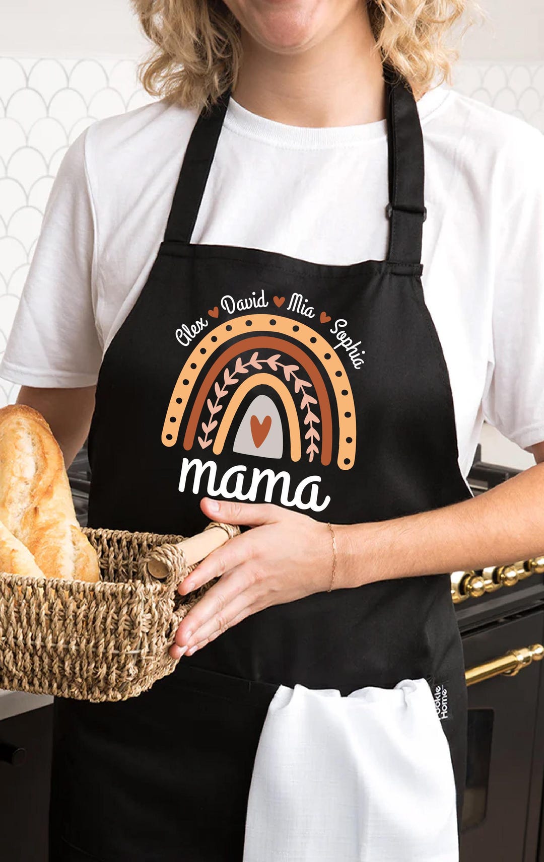 Custom Mama Apron, Custom Apron for Mom Grandma Dad, Personalized Apron ...