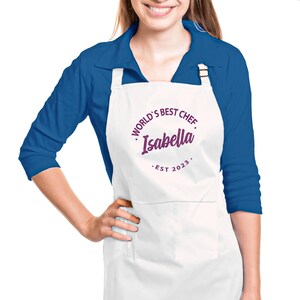 World Best Chef Apron, Personalized Chef Apron, Custom Chef Apron ...