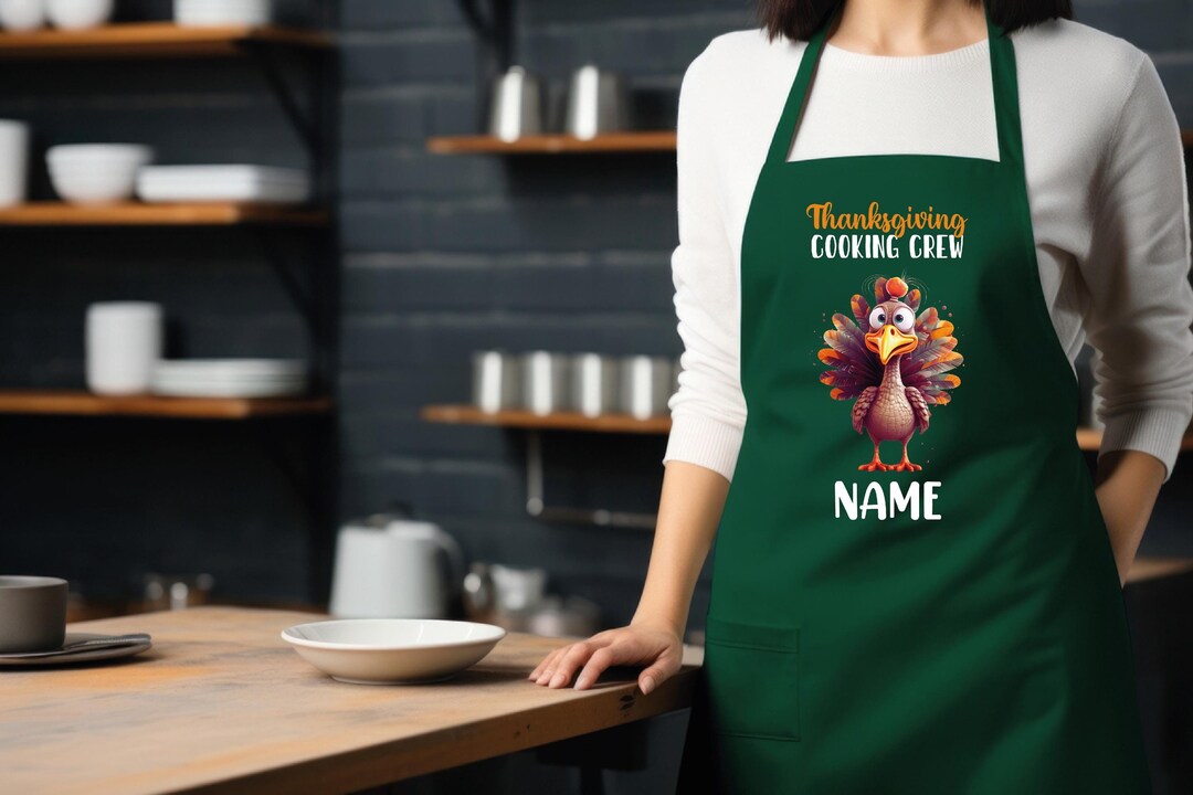 Custom Thanksgiving Apron, Turkey Apron, Thanksgiving Family Apron ...