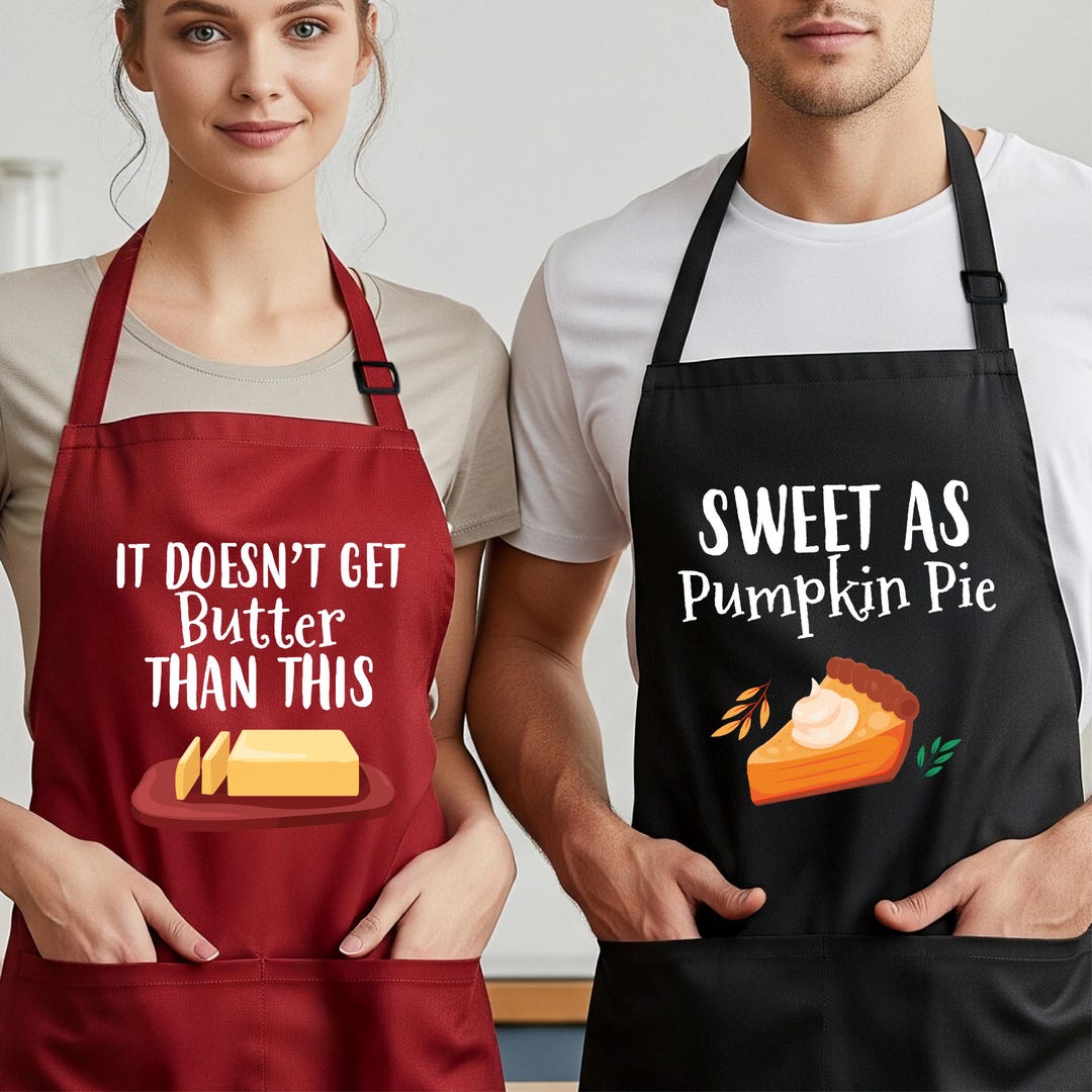 Personalized Family Thanksgiving Aprons, Custom Funny Friends ...