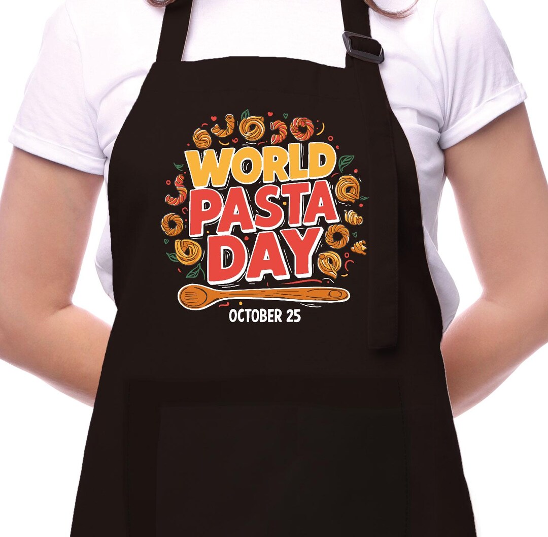 World Pasta Day Apron, Funny Apron for Men and Women, Chef Apron ...