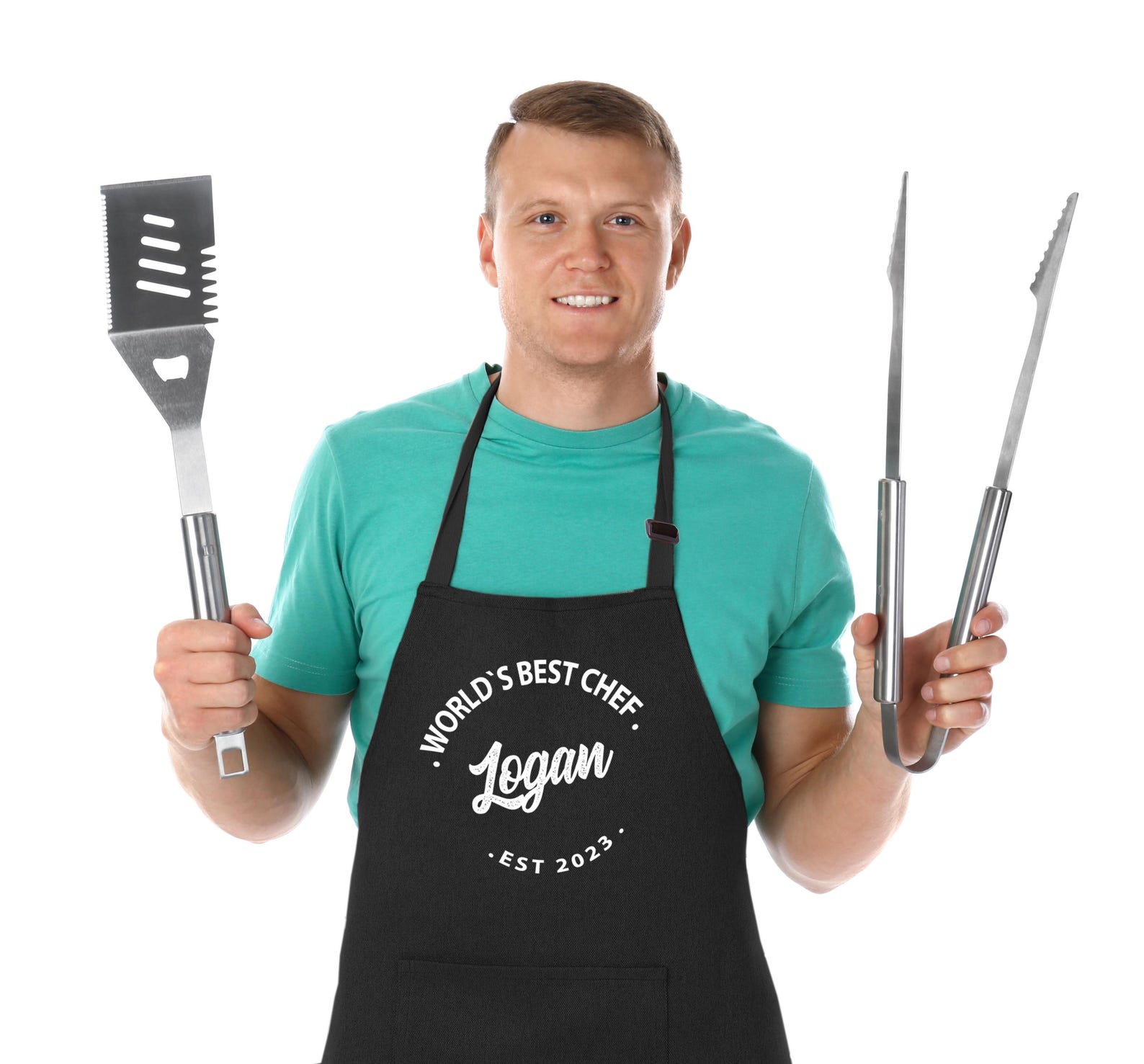 World Best Chef Apron, Personalized Chef Apron, Custom Chef Apron ...