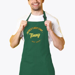 World Best Chef Apron, Personalized Chef Apron, Custom Chef Apron ...