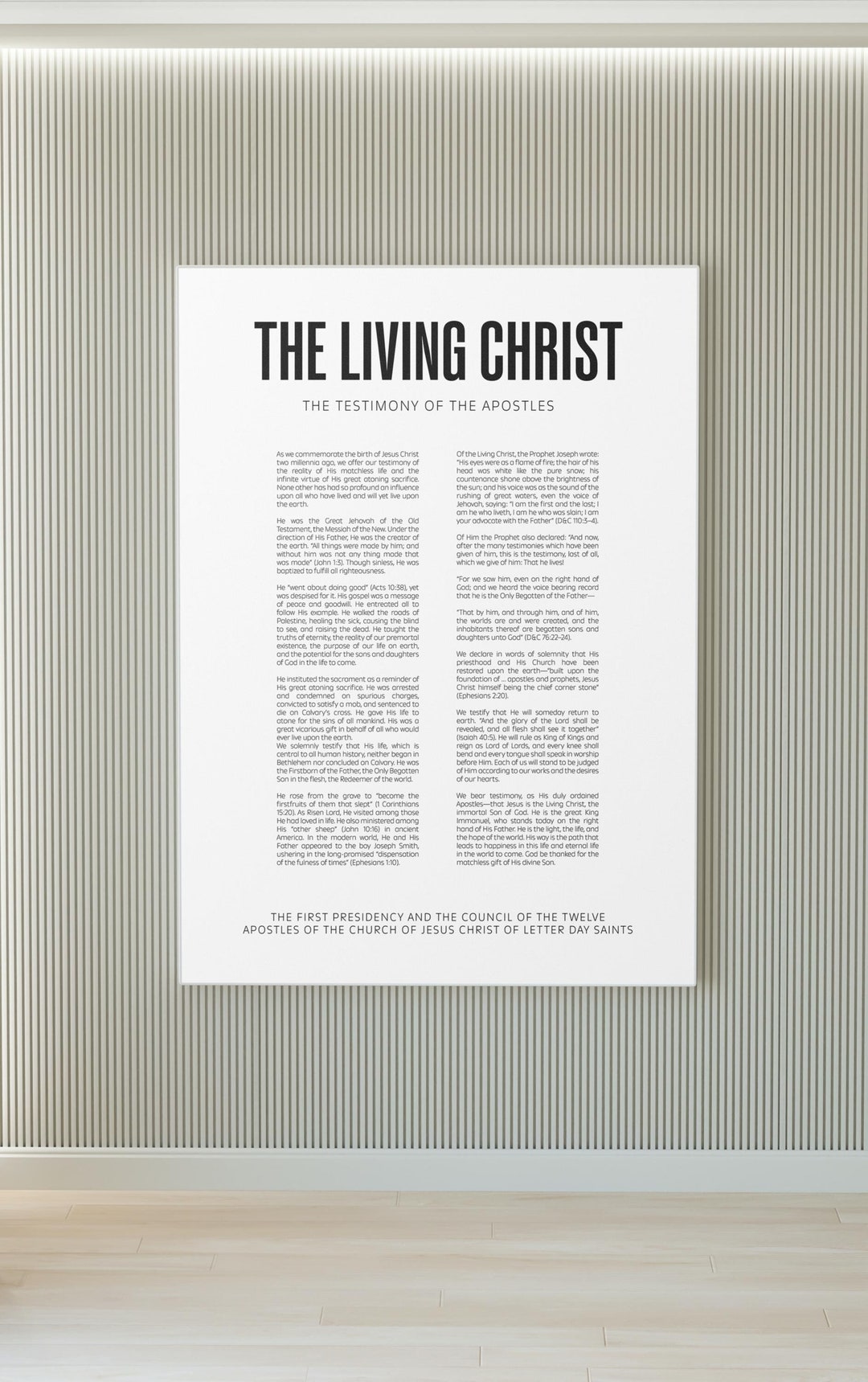 The Living Christ Print printable Jpg - Etsy