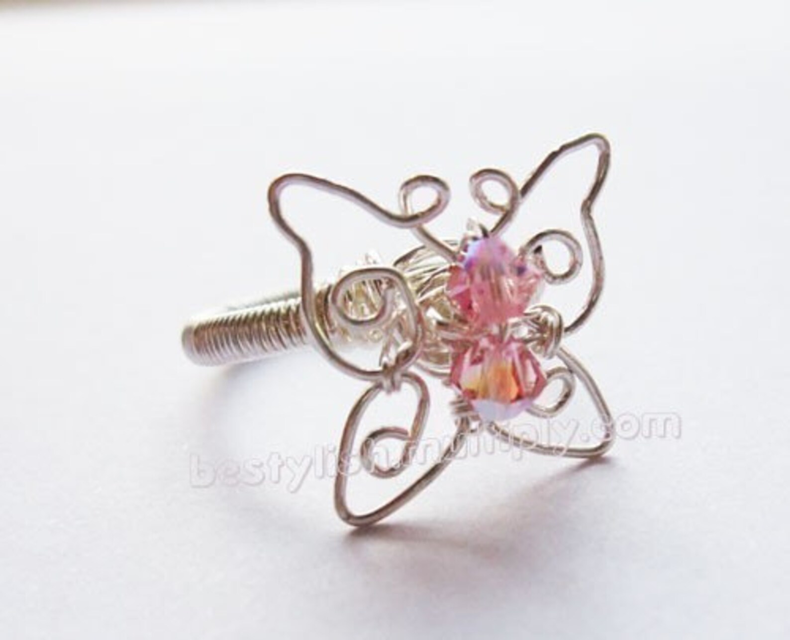 WIRE WRAP TUTORIAL: Butterfly Ring Pdf Download With Step by - Etsy
