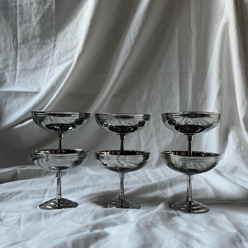 Vintage Steel Dessert Cup - Etsy