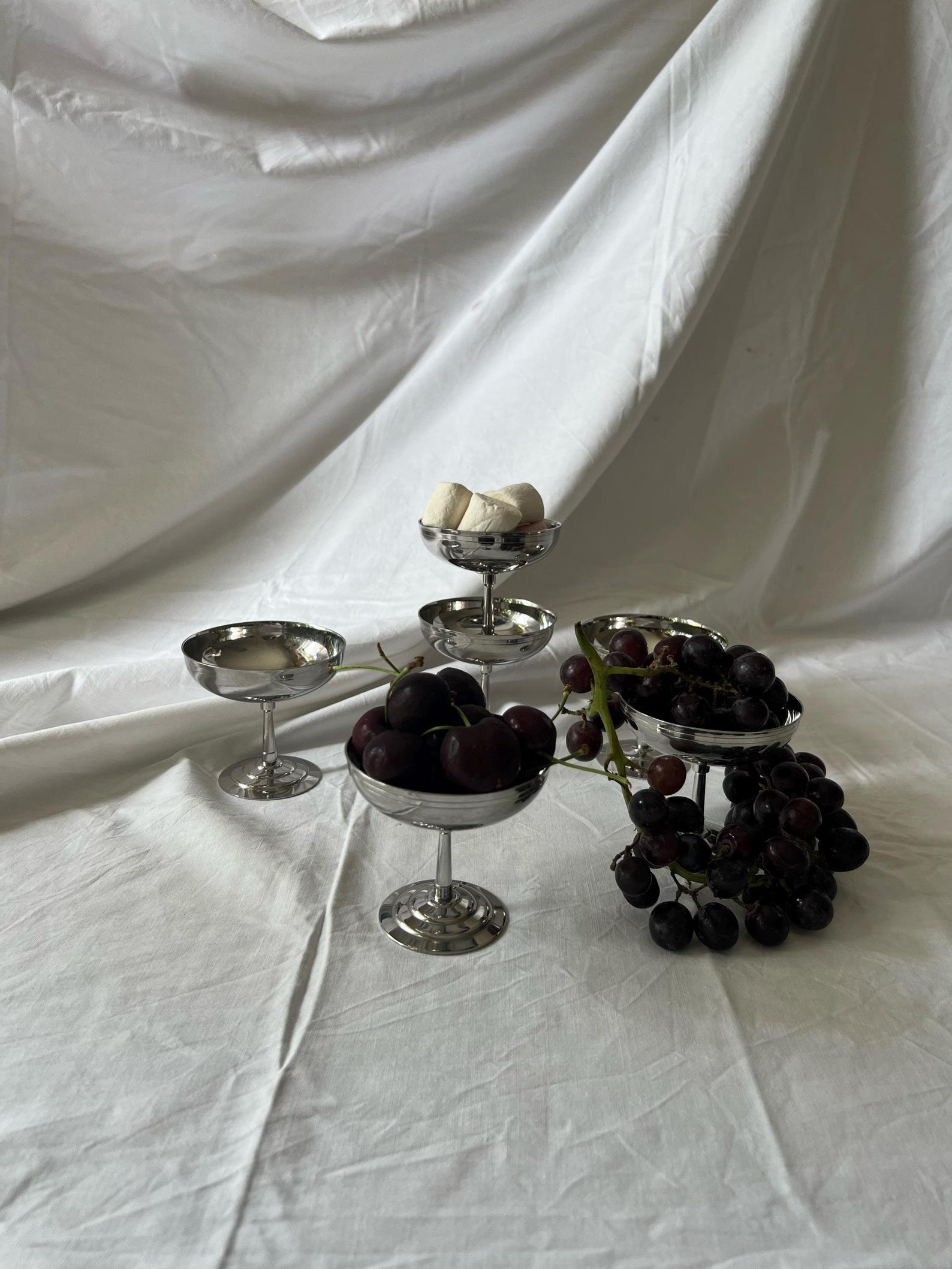 Vintage Ice Cream Cups Letang Remy Set of 6 | French 18/10 Inox Dessert ...