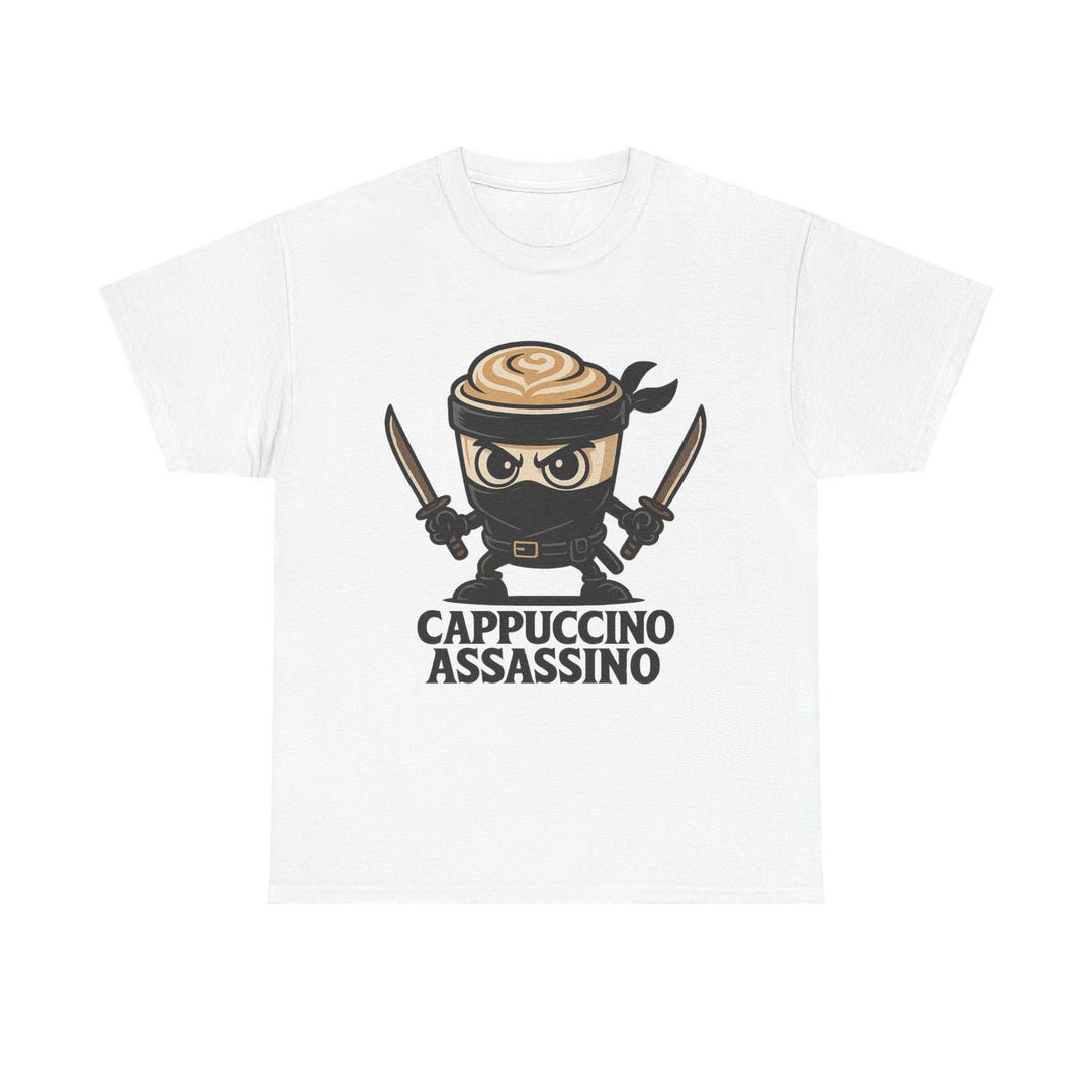 Cappuccino Assassino Italian Brain Rot Meme T-shirt, Tiktok/gen Z ...