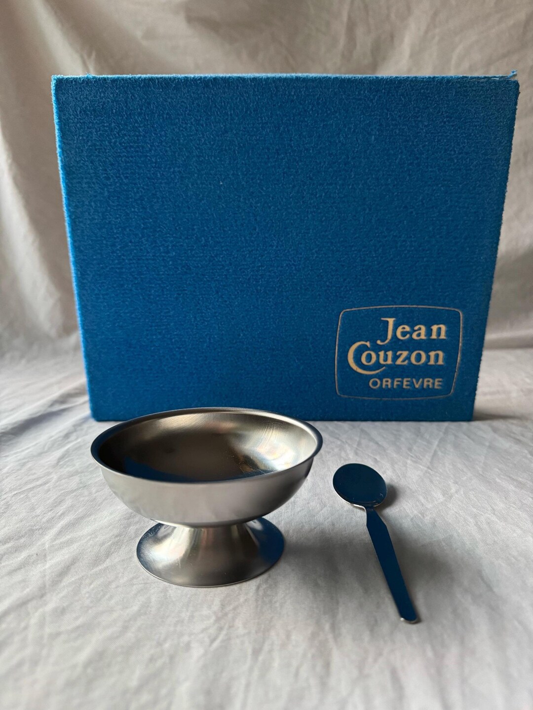 Vintage Jean Couzon Ice Cream Cups | Set of 6 French Stainless Steel ...