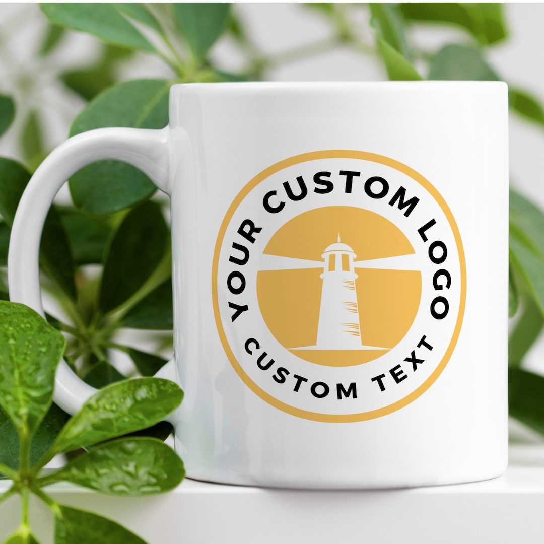 Your Custom Logo Mug, Logo Mug, Personalized Gift, Business Logo Mug ...
