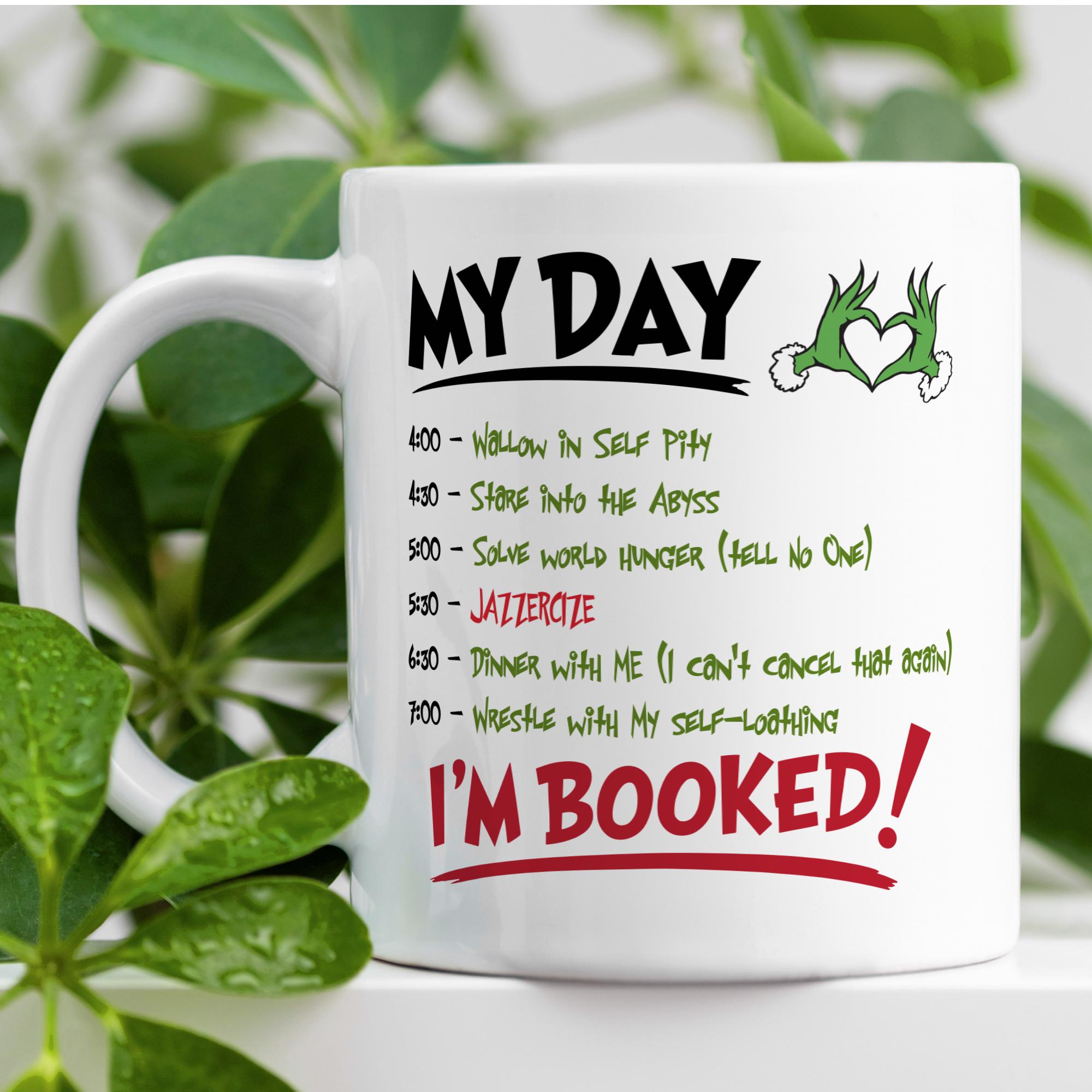 Funny Grinch Mug, Christmas Gifts, White Mug, Funny Coffee Mug, Festive ...