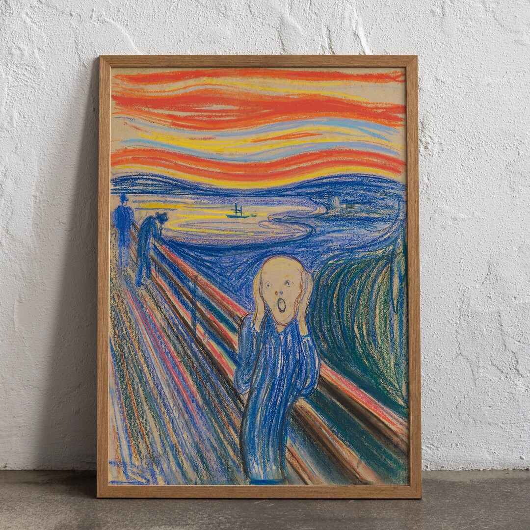 The Scream Wall Art, Modern Art Print, New Home Gift, Office Wall Decor ...