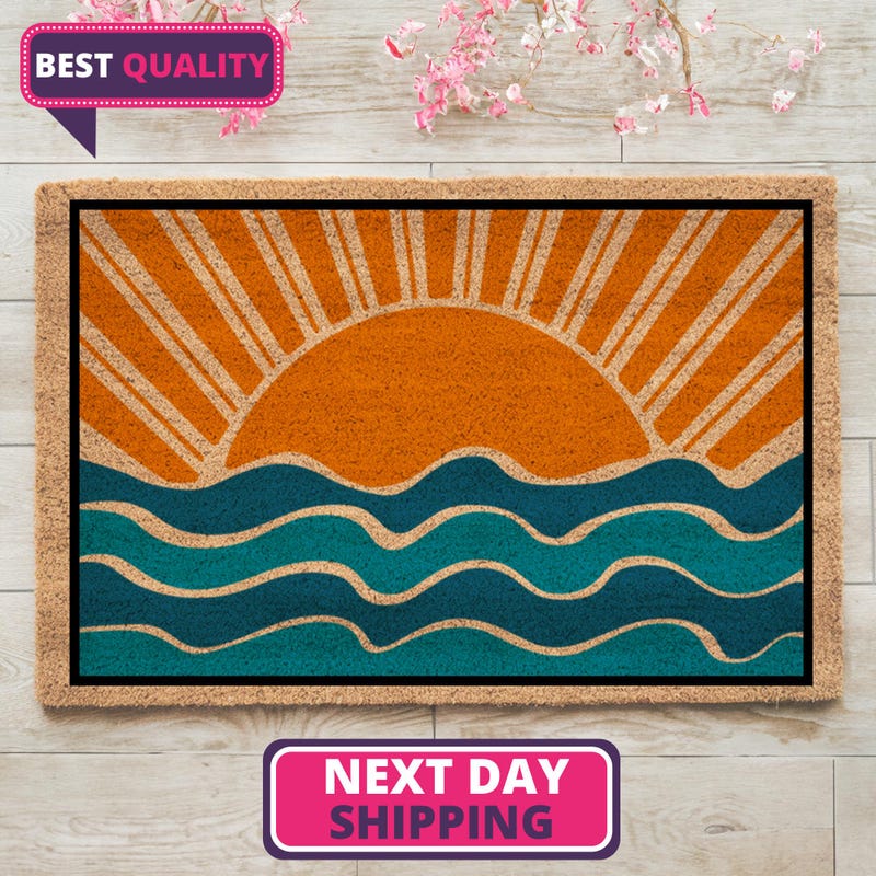 Boho Door Mat - Etsy