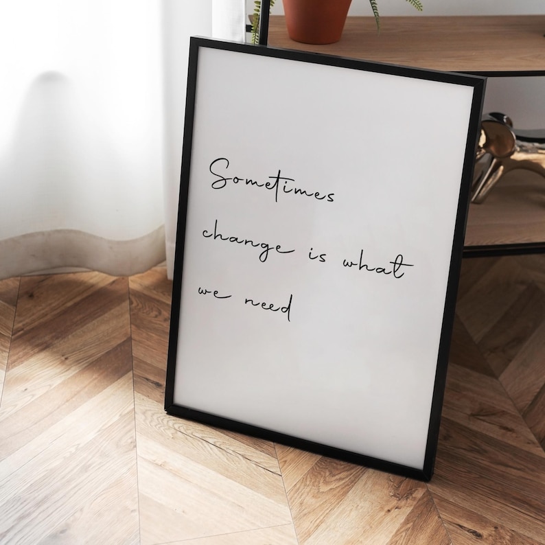 Quote Wall Art Print, Custom Lyric or Phrase Wall Decor, Framed ...
