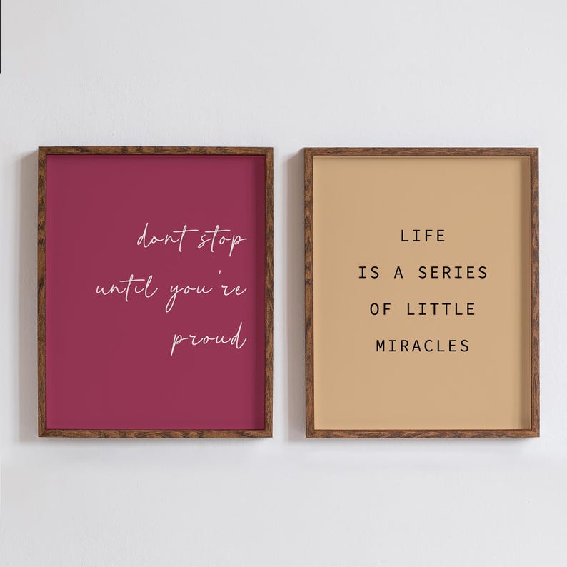 Quote Wall Art Print, Custom Lyric or Phrase Wall Decor, Framed ...