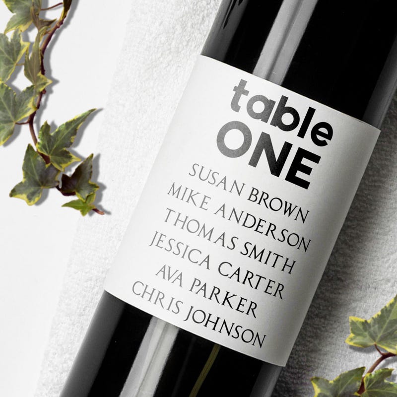 Wine Bottle Seating Chart - Etsy