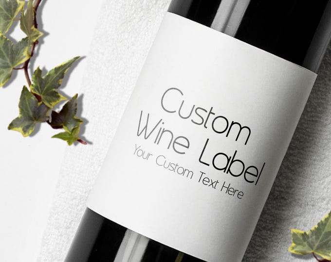 Photo Message Wine Bottle Label, Valentine's Day, Custom Wine Label ...