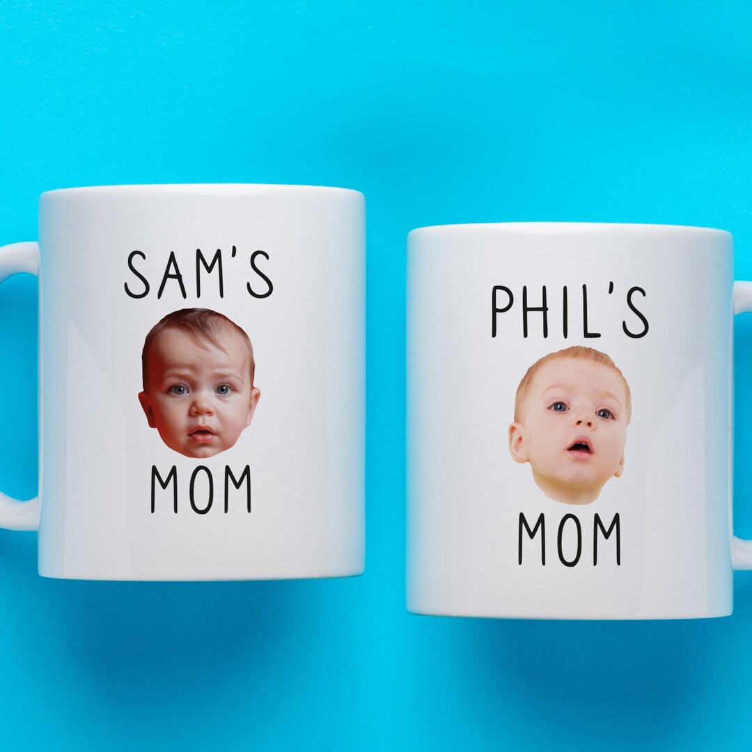 Baby Picture Mug, Custom Baby Face Photo Mom Mug, Custom Photo Mug ...