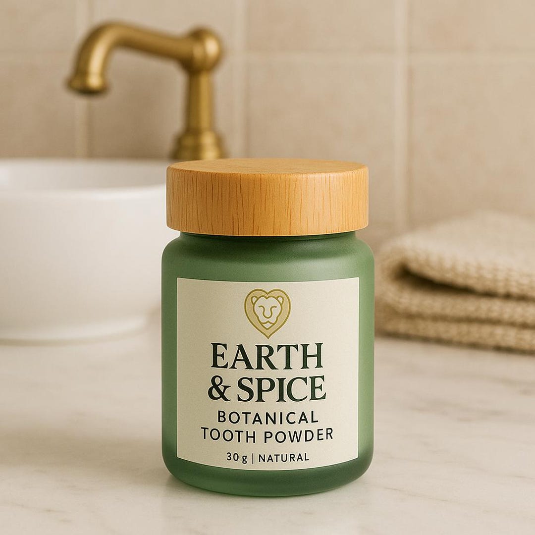 Botanical Tooth Powder | Earth & Spice | Natural Whitening + Gum Care ...