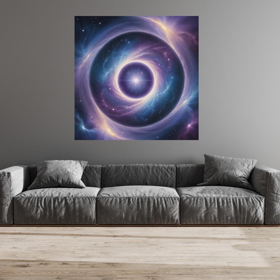 Space Wall Art L Frequency Posters Mindful Meditation, Healing Energy ...