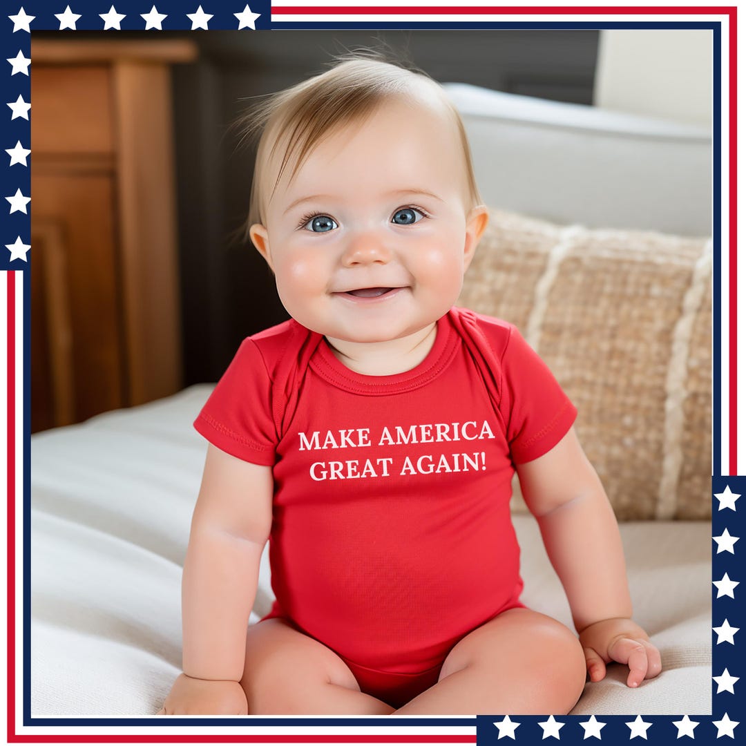 Trump Merch | Baby Boy Elephant Onesie | Vote Onesie | Kamala Onesie ...