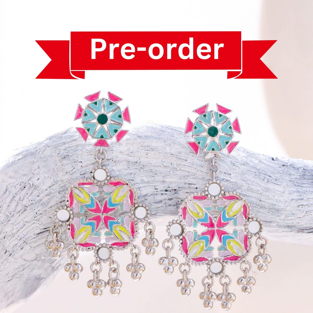 PRE-ORDER Floral Festival Dangler Earrings, Hypoallergenic Jewelry ...