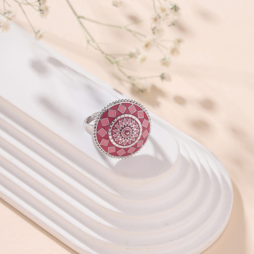 Pink Citadel Ring - Etsy