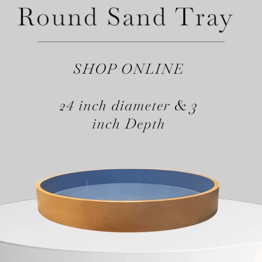 Round Sand Tray – 24 Inch Diameter and 3 Inch Depth– Perfect for Sand ...