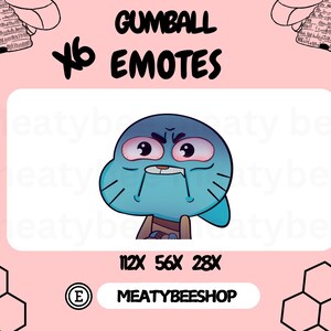 Gumball Emotes Twitch/discord - Etsy