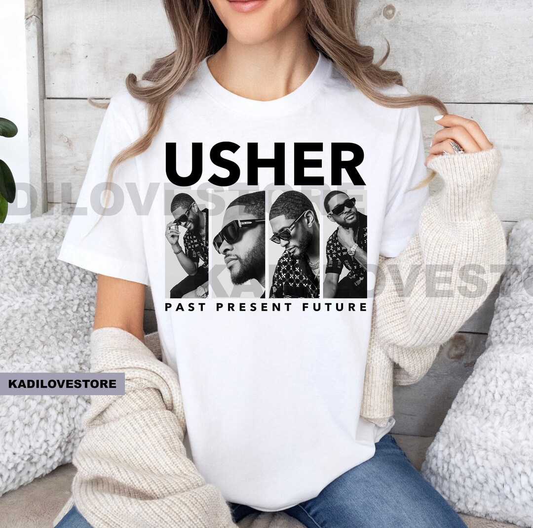 Usher Ppf Tour T-shirt Fan Usher Past Present Future World Tour Shirt ...
