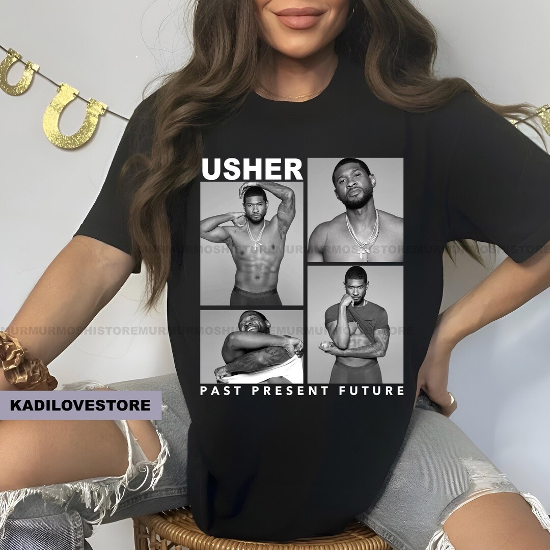 Usher World Tour T-shirt Concert Usher Past Present Future World Tour ...