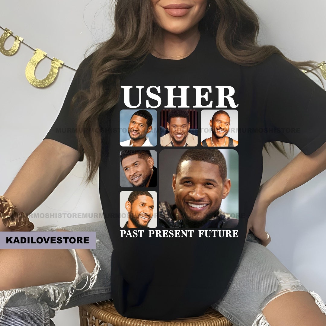 Usher World Tour T-shirt Fan Usher Past Present Future World Tour Ppf ...