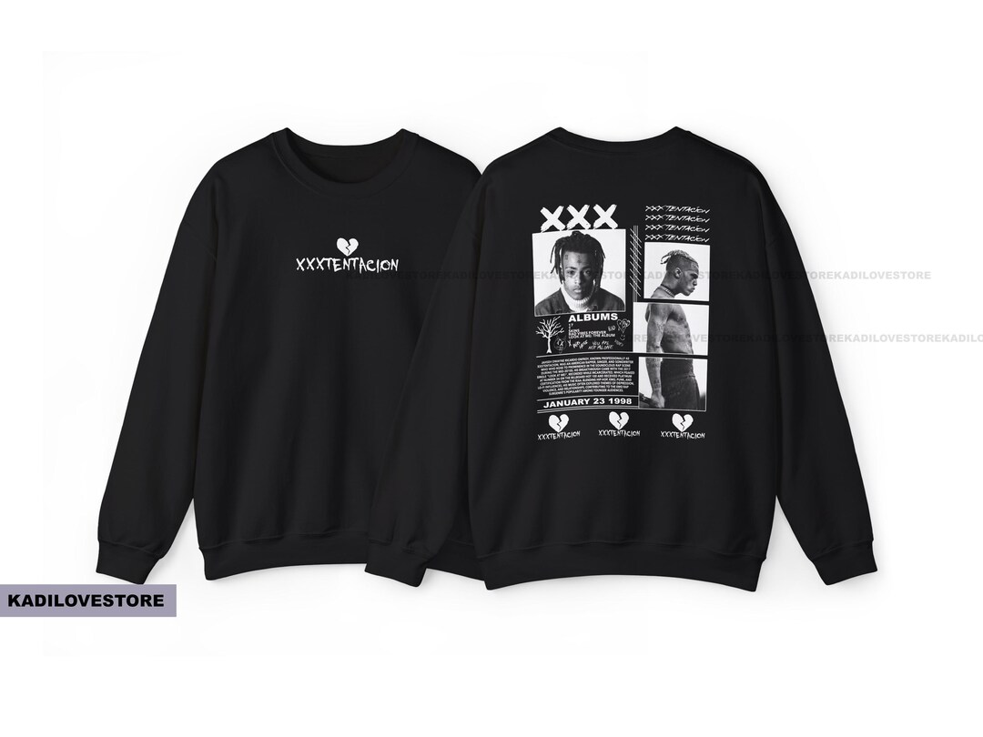 Xx.xten.tacion Backprint Sweatshirt: Rapper Photo Print, Unisex Sweater ...