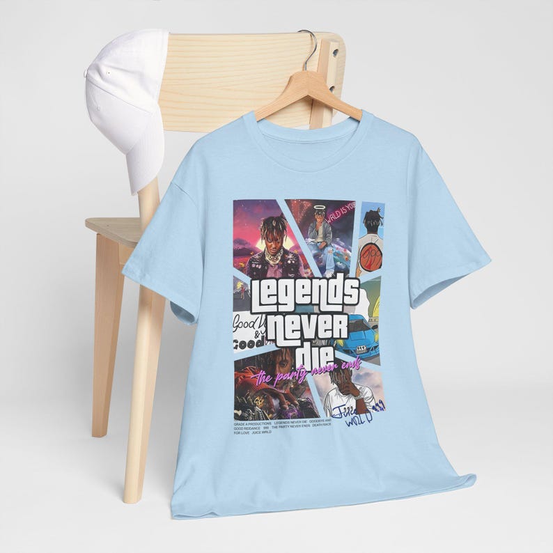 Juice WRLD Legends Never Die Graphic Tee, Fan Merch - Etsy