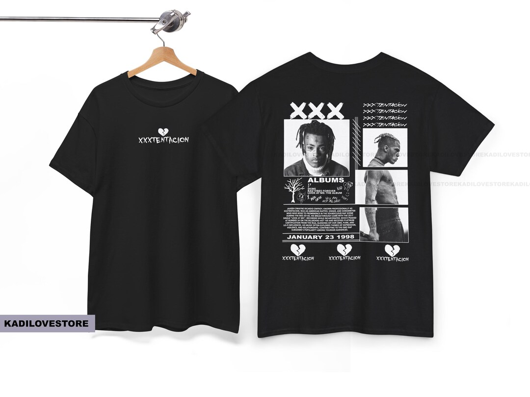 Xx.xten.tacion Backprint Shirt: Rapper Photo Print, Unisex Tshirt - Etsy