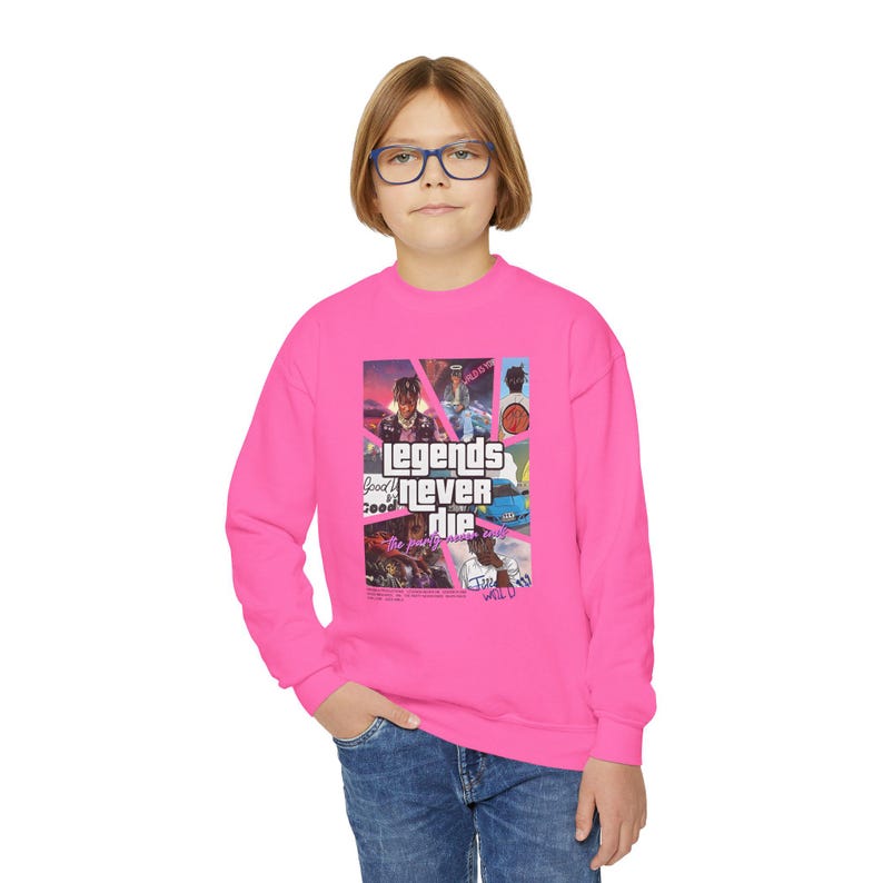 Juice WRLD Legends Never Die Kid Sweatshirt Graphic Tee, Fan Sweater ...