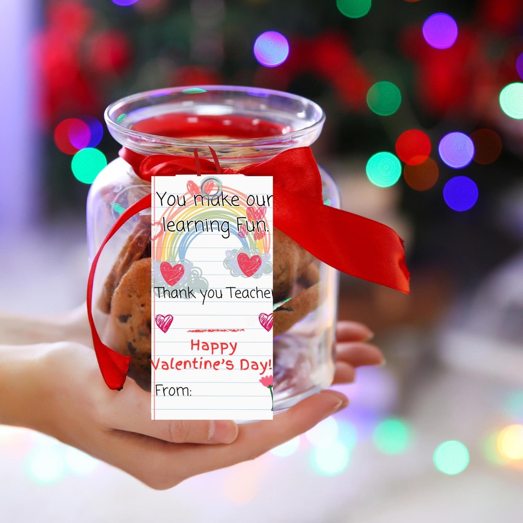 Printable Teacher Valentine Gift Tags Teacher Appreciation Tags ...