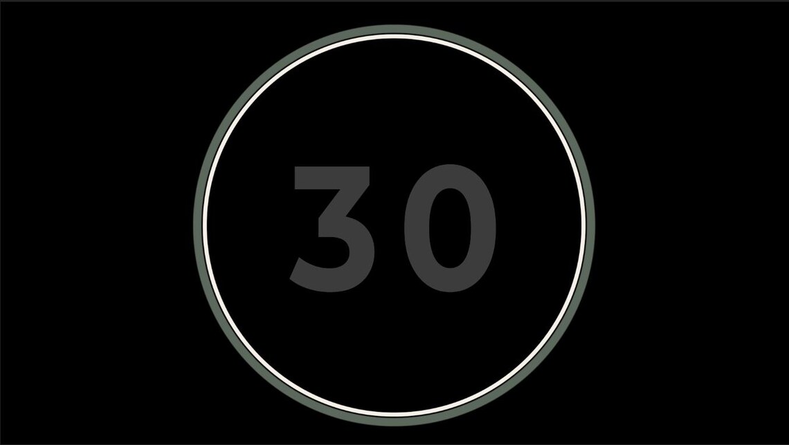 30 Second Timer for Video and Streaming Projects | Creamy Colors | With ...
